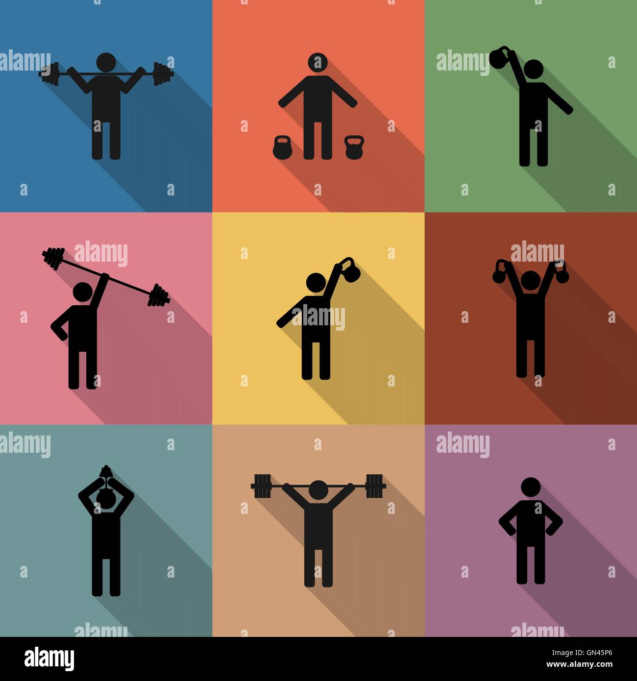 Icons athletes, vector illustration Stock Vector Image & Art - Alamy