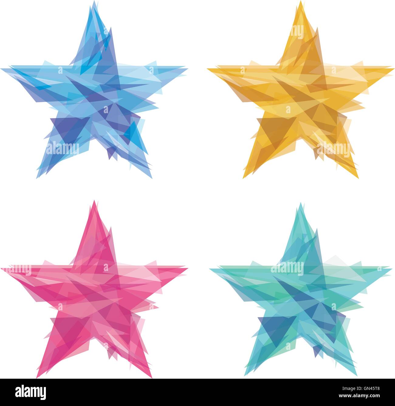 Creative polygon stars Stock Vector Image & Art - Alamy