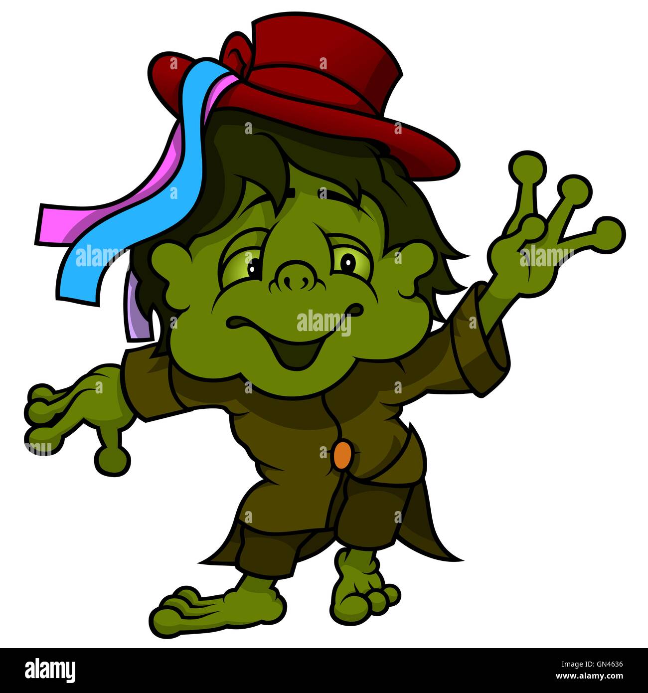 Little Water Goblin Stock Vector Image & Art - Alamy