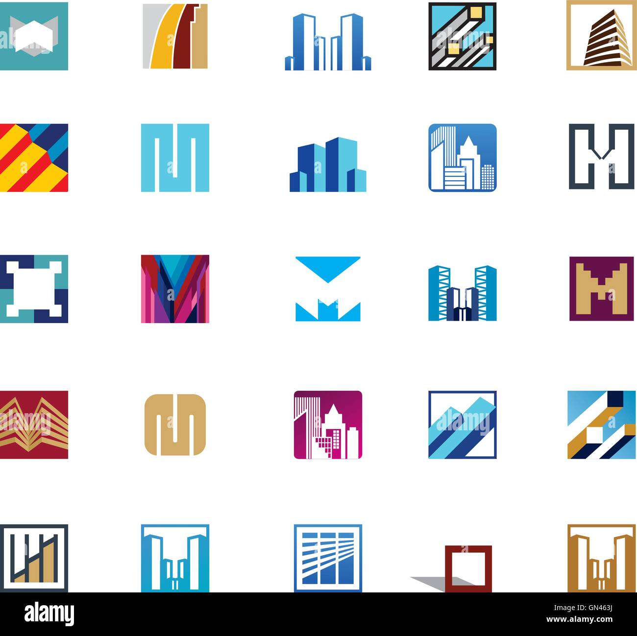 Building planning icons Stock Vector Images - Alamy