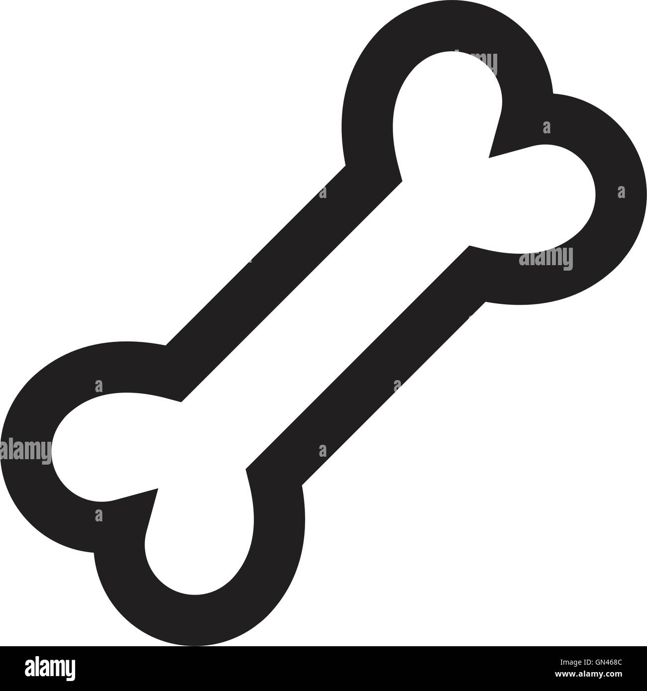 Dog bone vector hi-res stock photography and images - Alamy