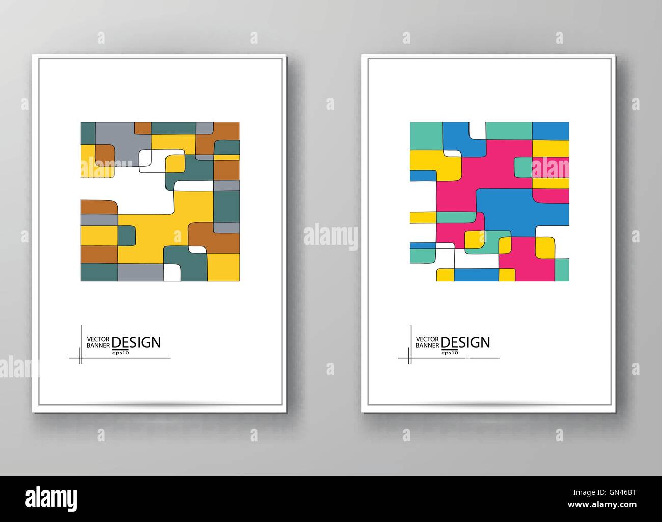 Set of abstract design templates Stock Vector Image & Art - Alamy