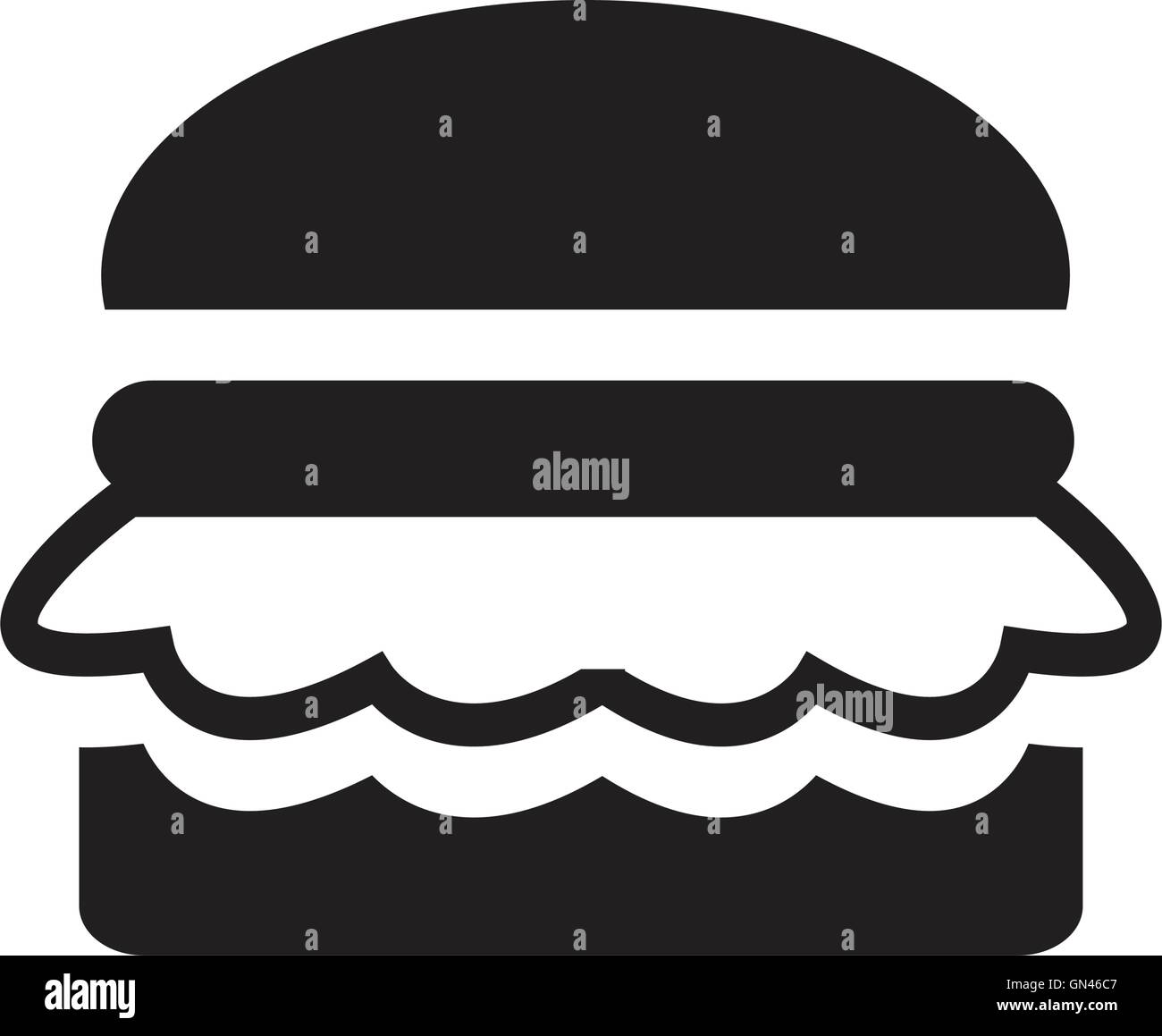 Burger, vector illustration Stock Vector Image & Art - Alamy