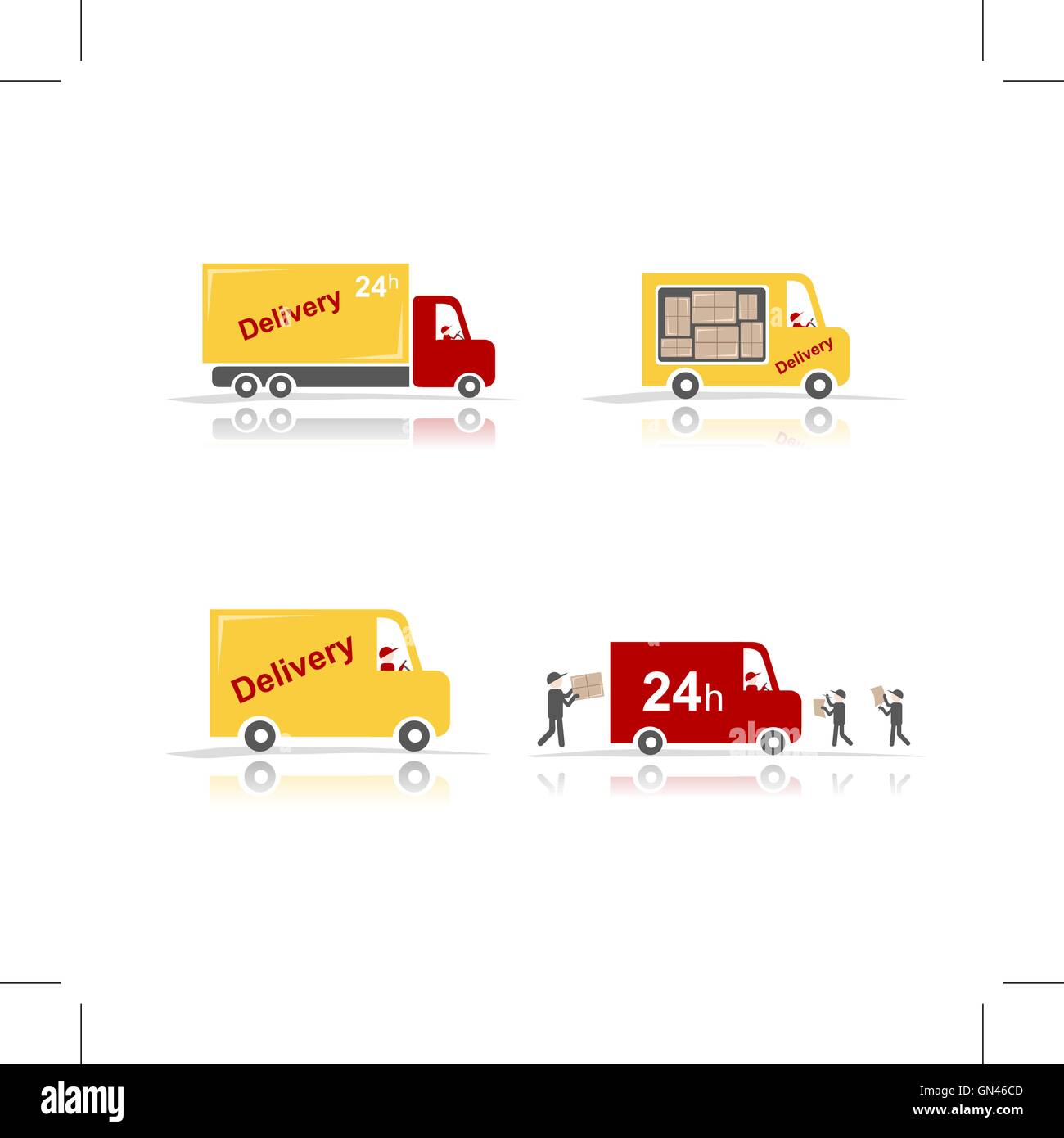 Cargo delivery sticker Stock Vector Images - Alamy