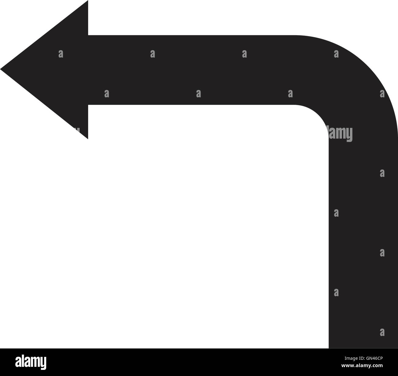 left Turn arrow Stock Vector Image & Art - Alamy