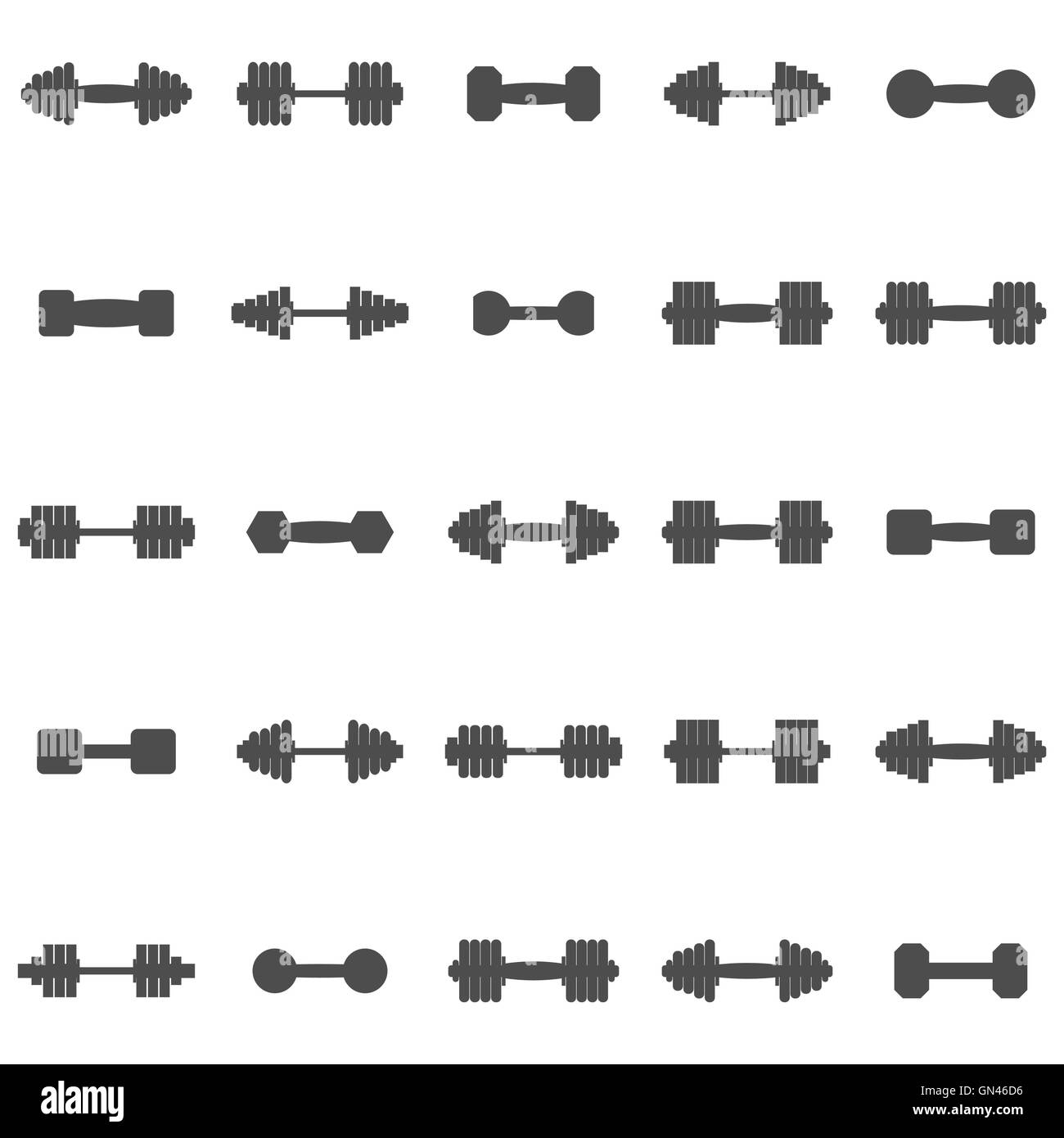 Icons dumbbells, vector illustration Stock Vector Image & Art - Alamy