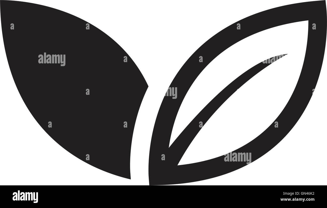 Leaf Icon Vector Stock Vector Image & Art - Alamy