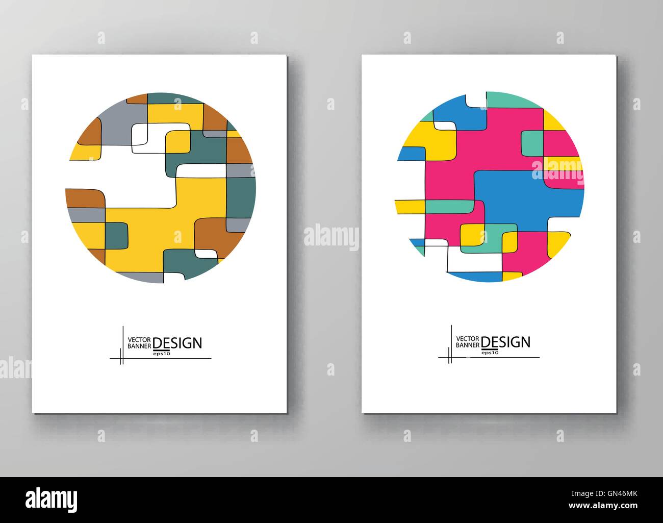 Set of abstract design templates Stock Vector Image & Art - Alamy