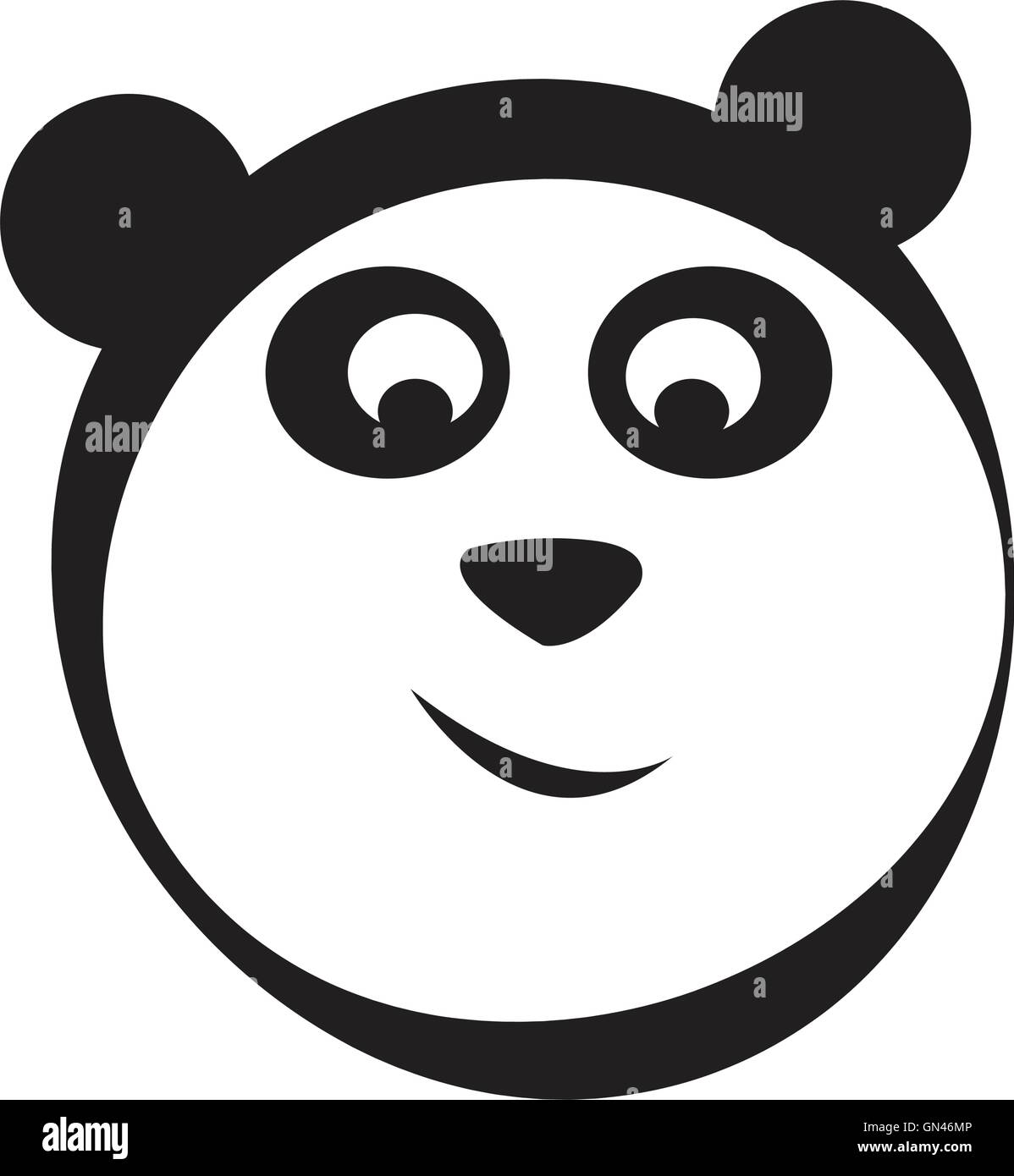 Cute bear baby head Stock Vector Images - Alamy