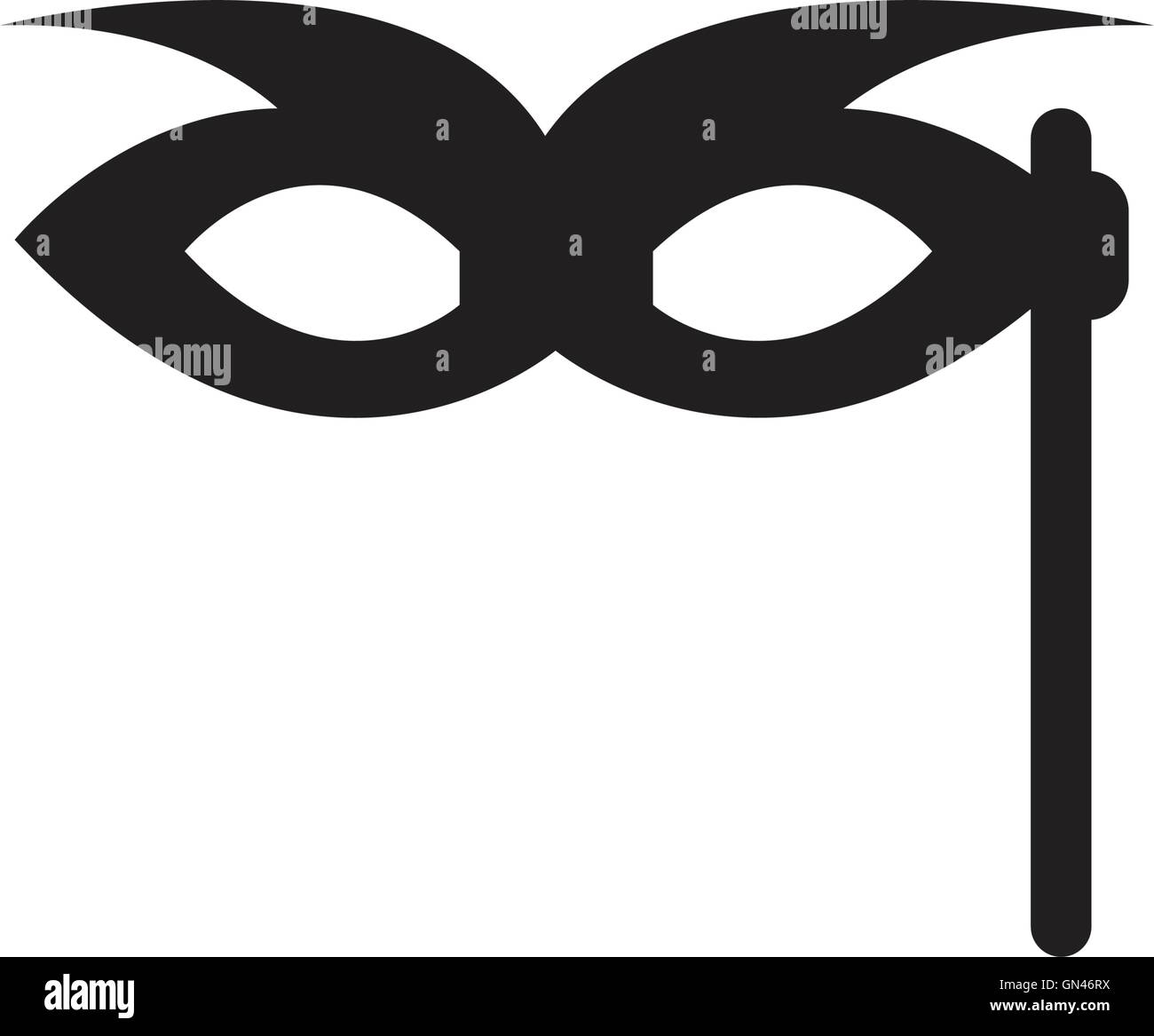 festive masks silhouette Stock Vector Image & Art - Alamy