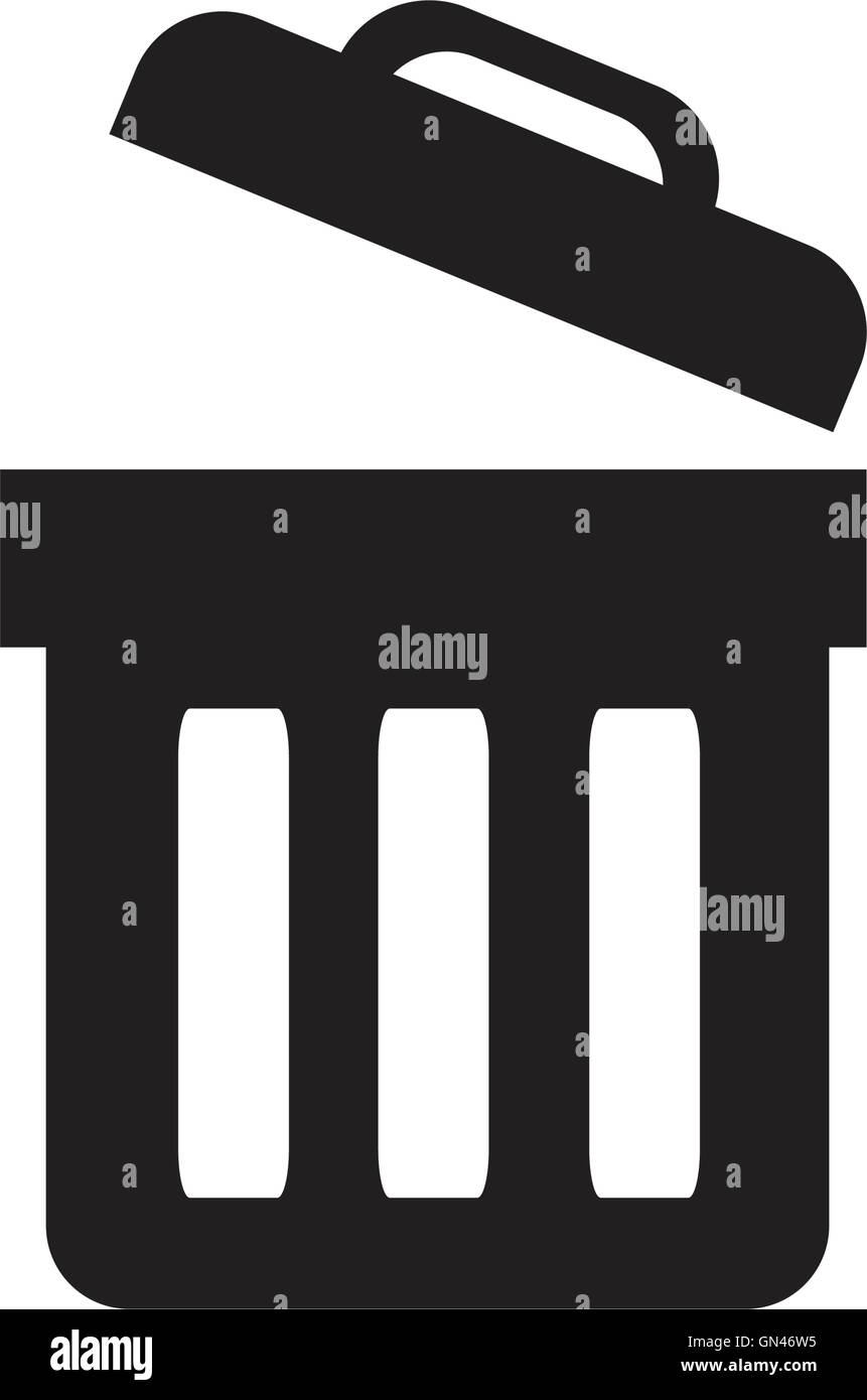 trash bin icon Stock Vector Image & Art - Alamy