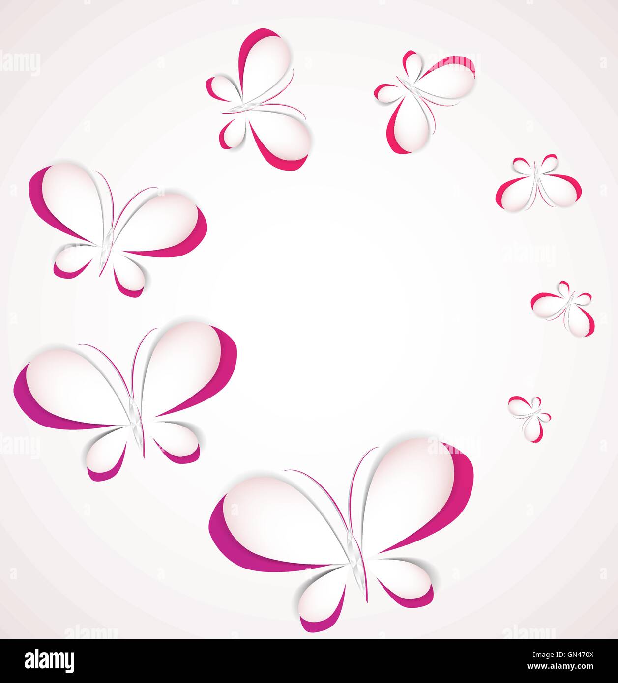 White paper butterfly Stock Vector Images - Alamy