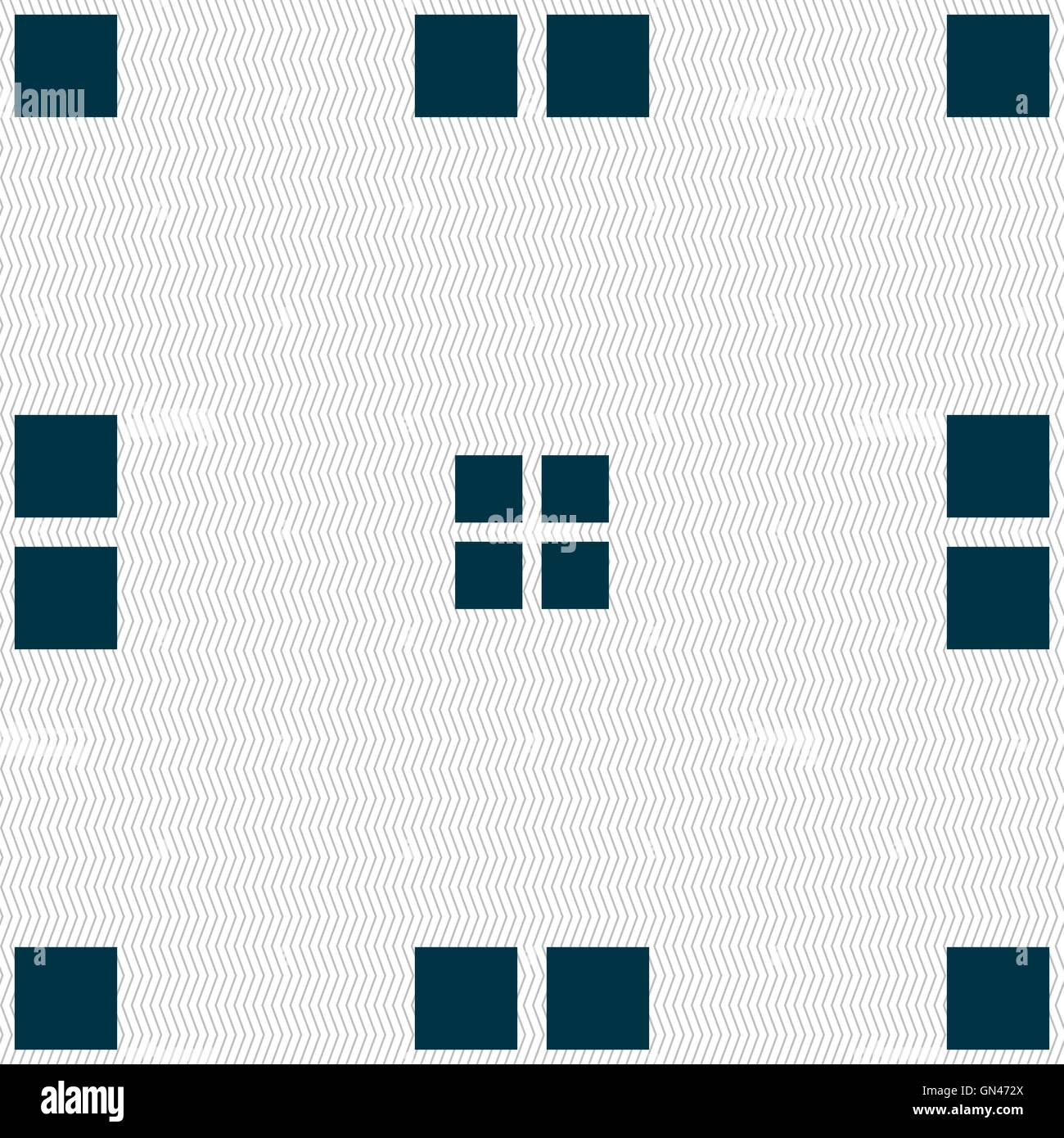 List menu, app icon sign. Seamless pattern with geometric texture. Vector Stock Vector Image ...