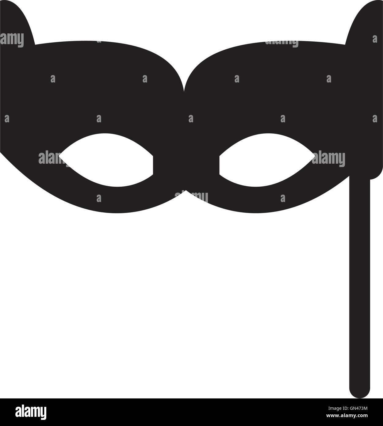 festive masks silhouette Stock Vector Image & Art - Alamy