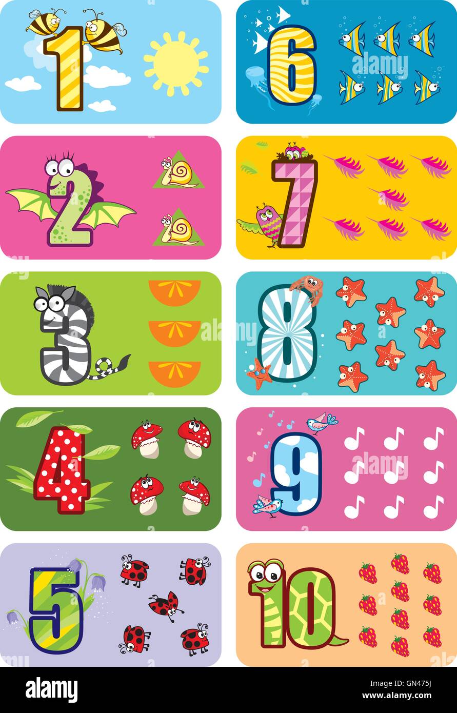 Number seven birthday background Stock Vector Images - Alamy