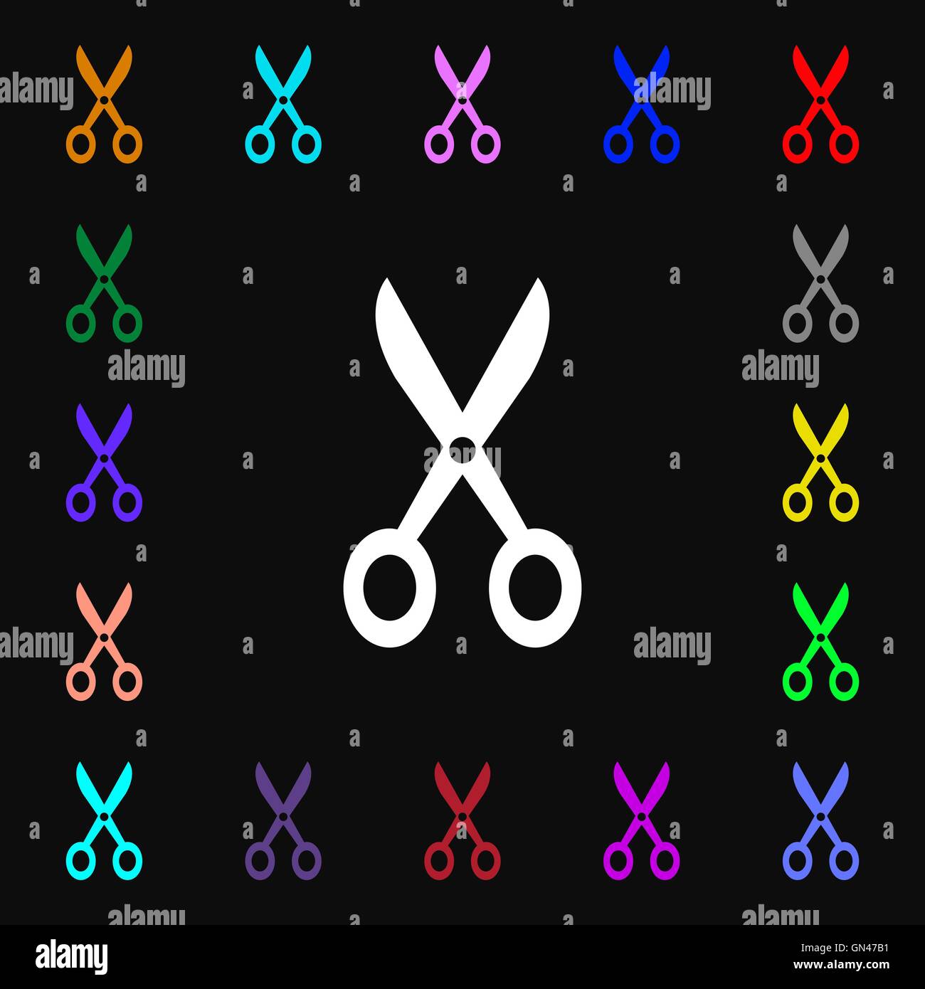Scissors sign symbols hi-res stock photography and images - Alamy