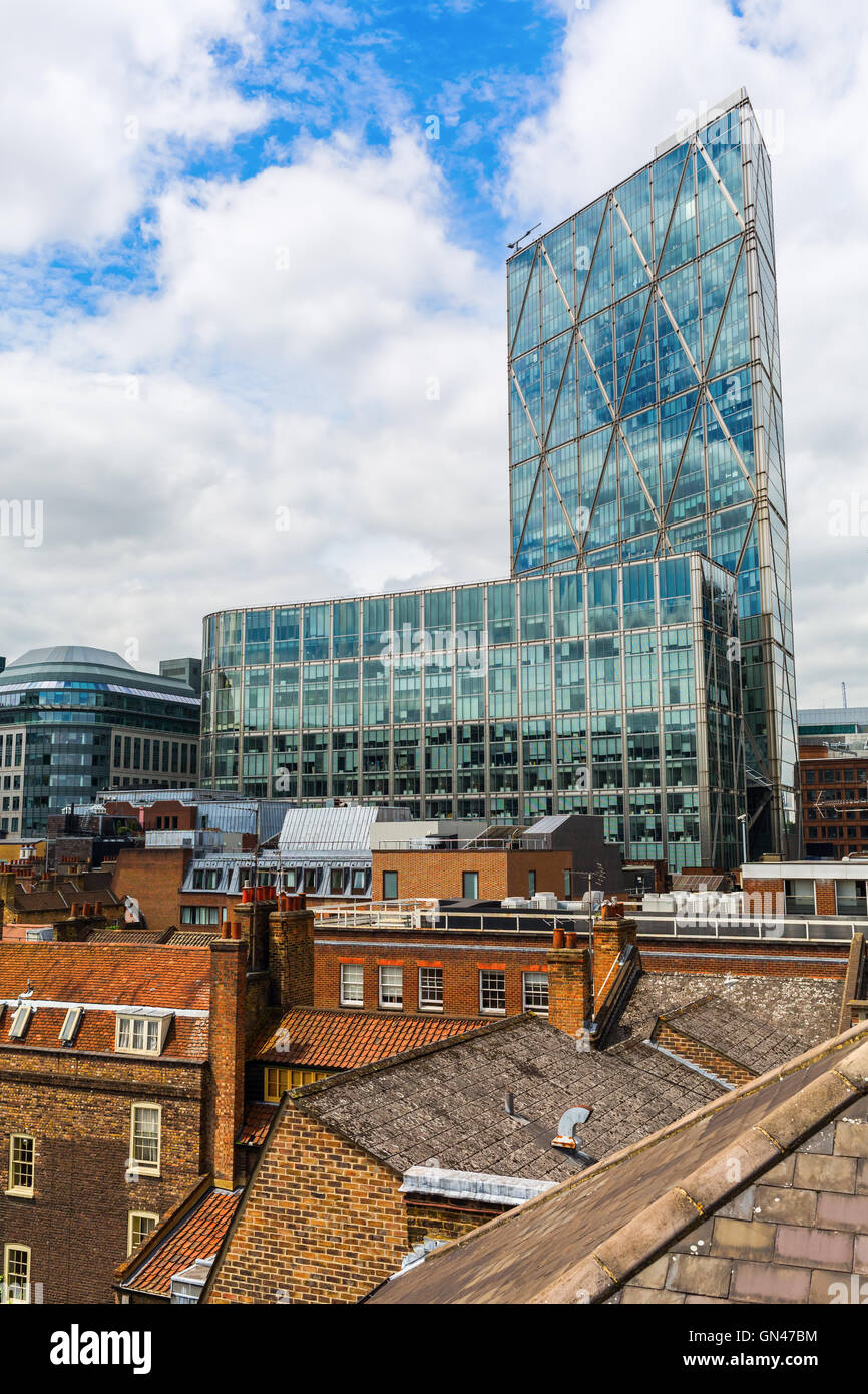 London, UK - June 21, 2016: Broadgate Tower in London. It is a ...
