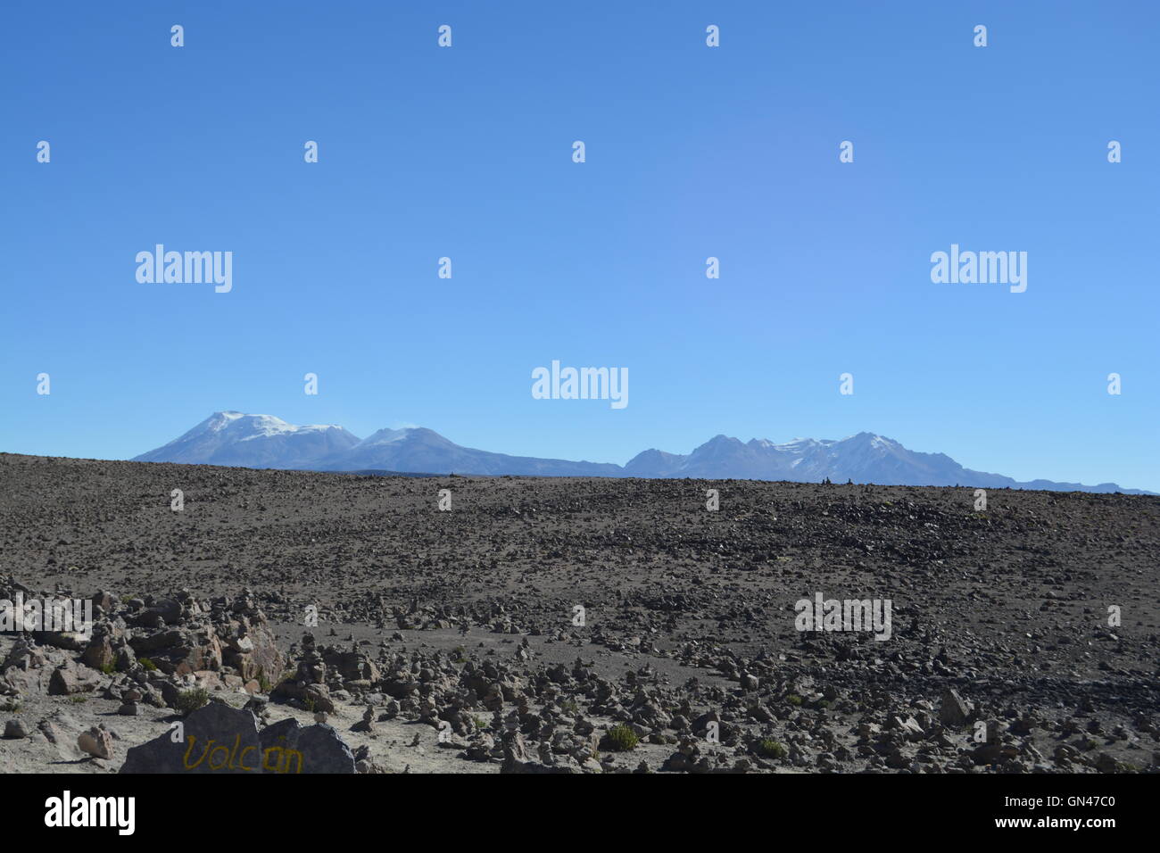 Misti Volcano, stratovolcano in the Andes of southern Peru Stock Photo ...
