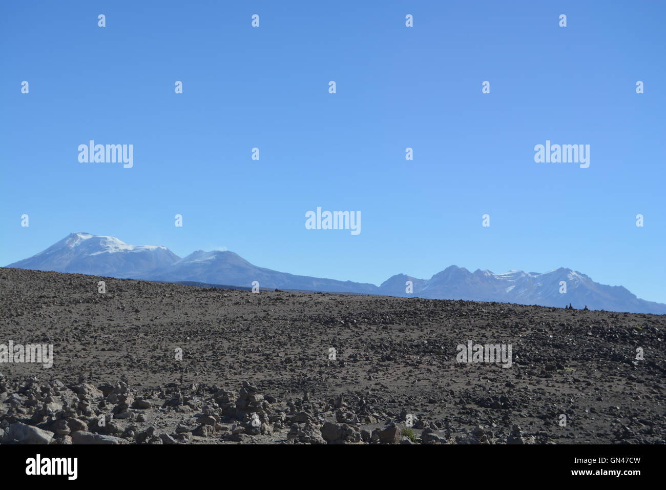 Misti Volcano, stratovolcano in the Andes of southern Peru Stock Photo ...