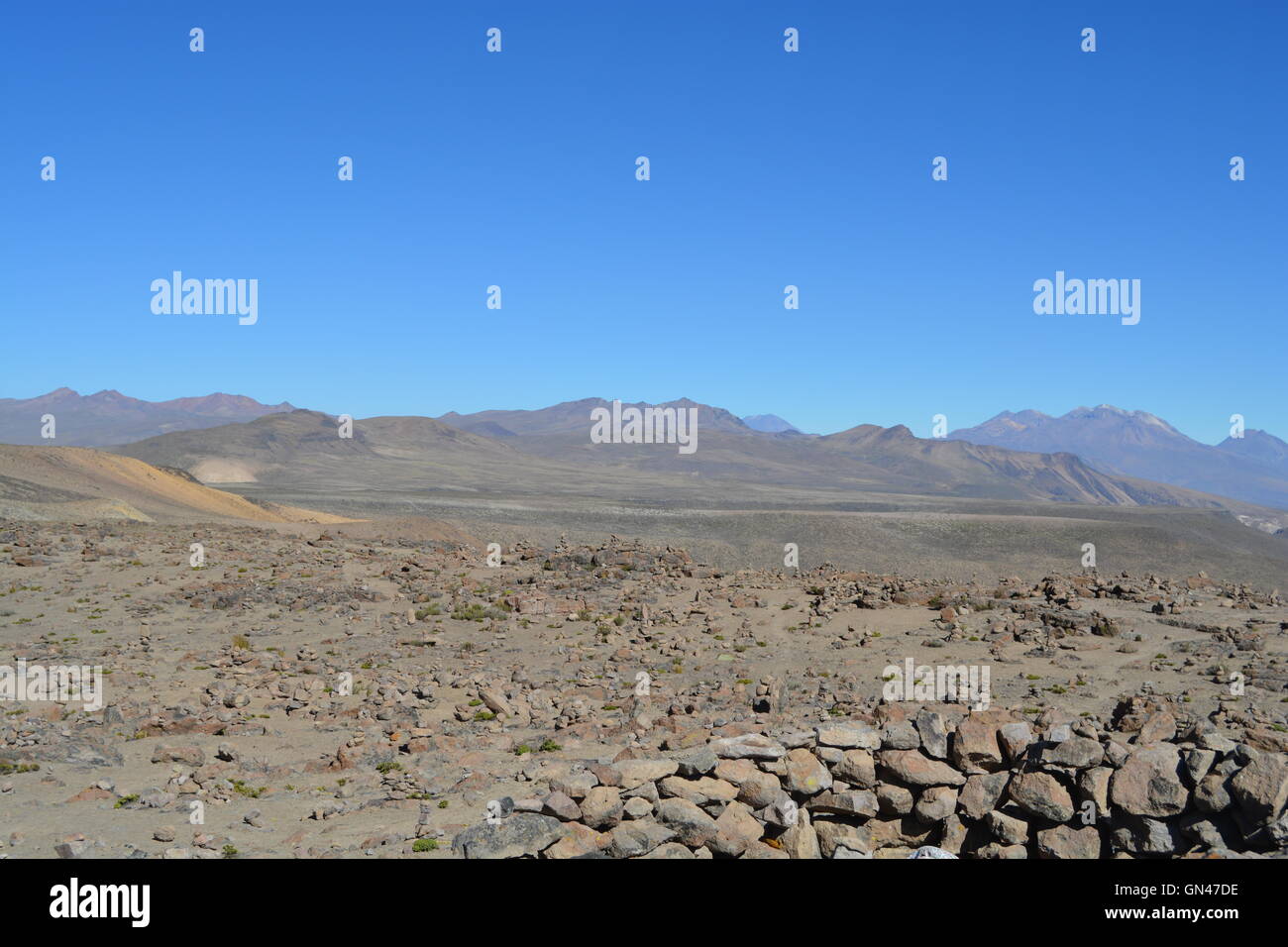 Misti Volcano, stratovolcano in the Andes of southern Peru Stock Photo ...