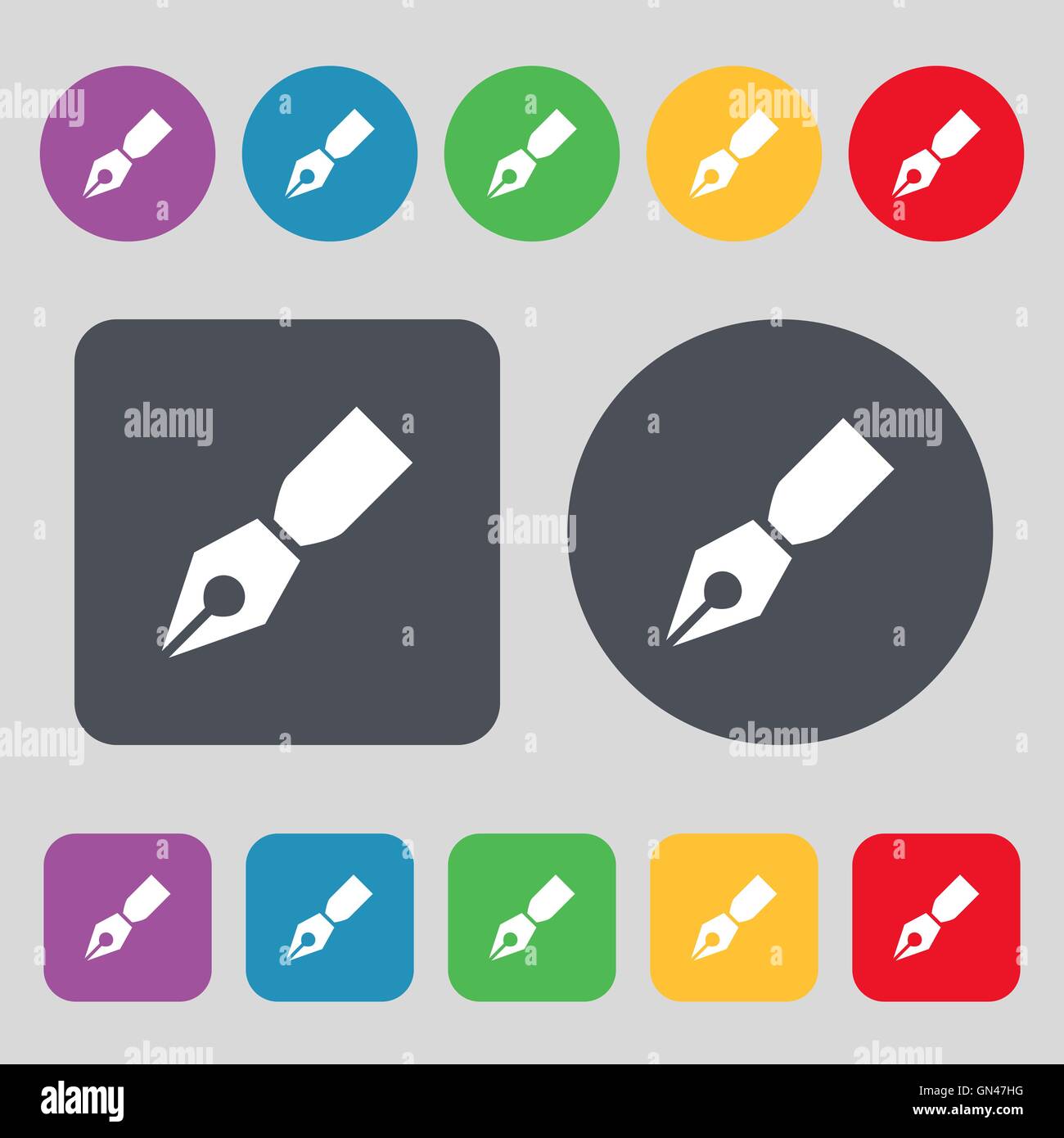 Ink pen writing flat hi-res stock photography and images - Alamy