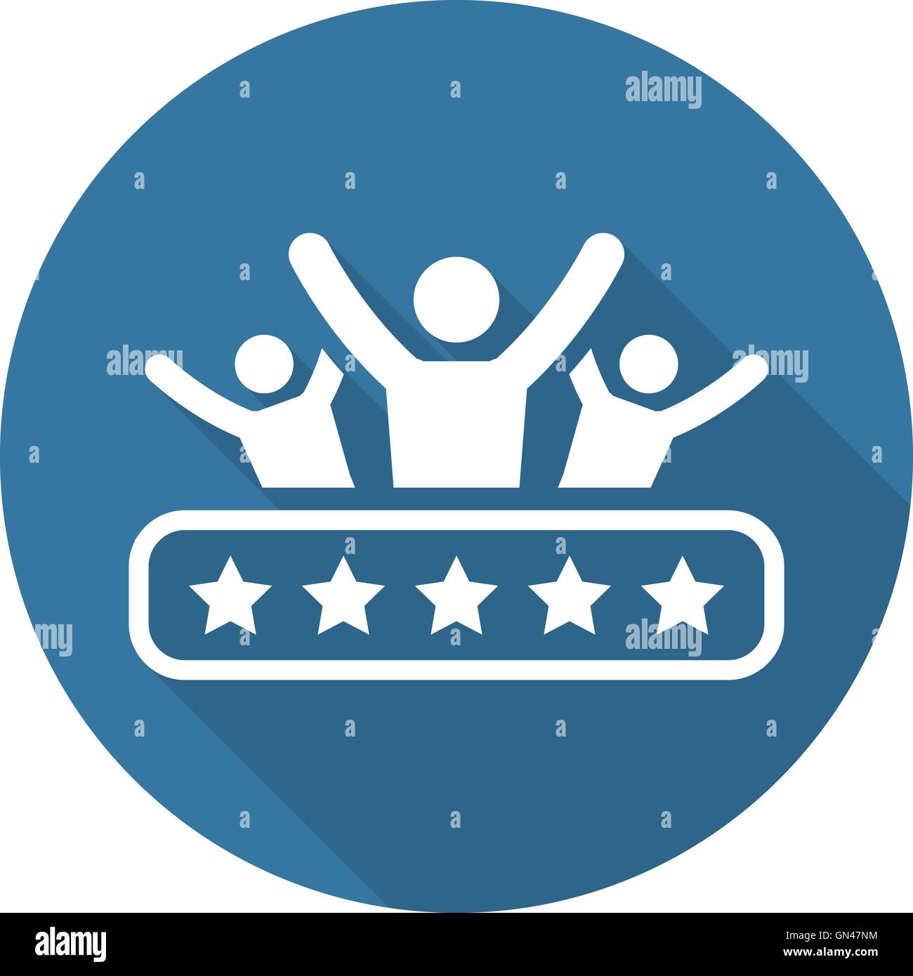 Client satisfaction icon flat design hi-res stock photography and ...