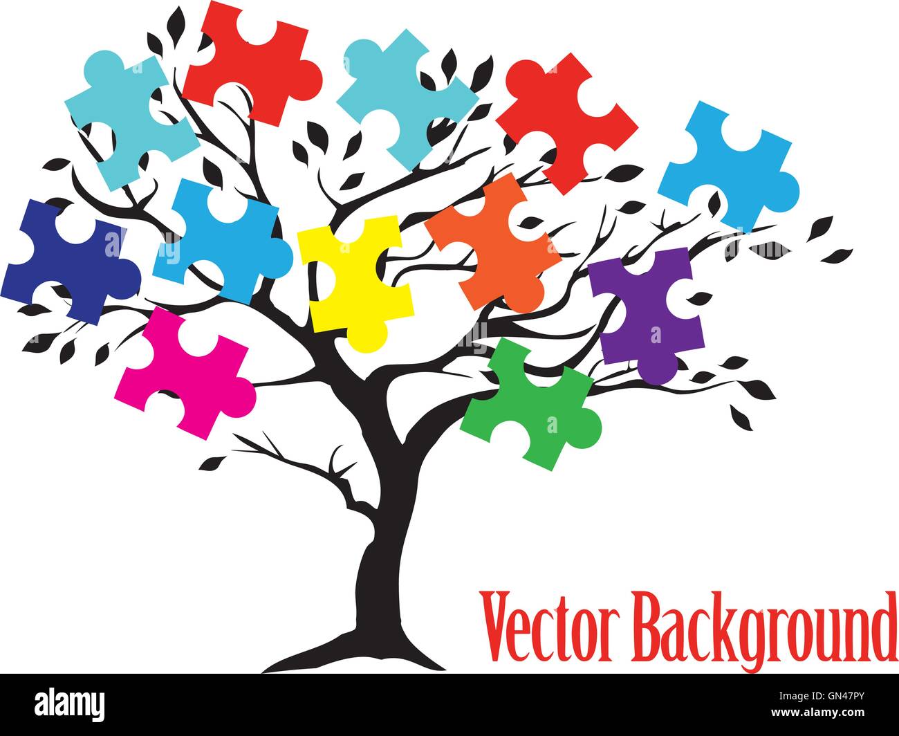 Blank puzzle template hi-res stock photography and images - Alamy