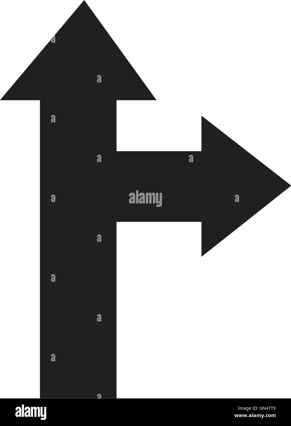 Right traffic sign Stock Vector Images - Alamy