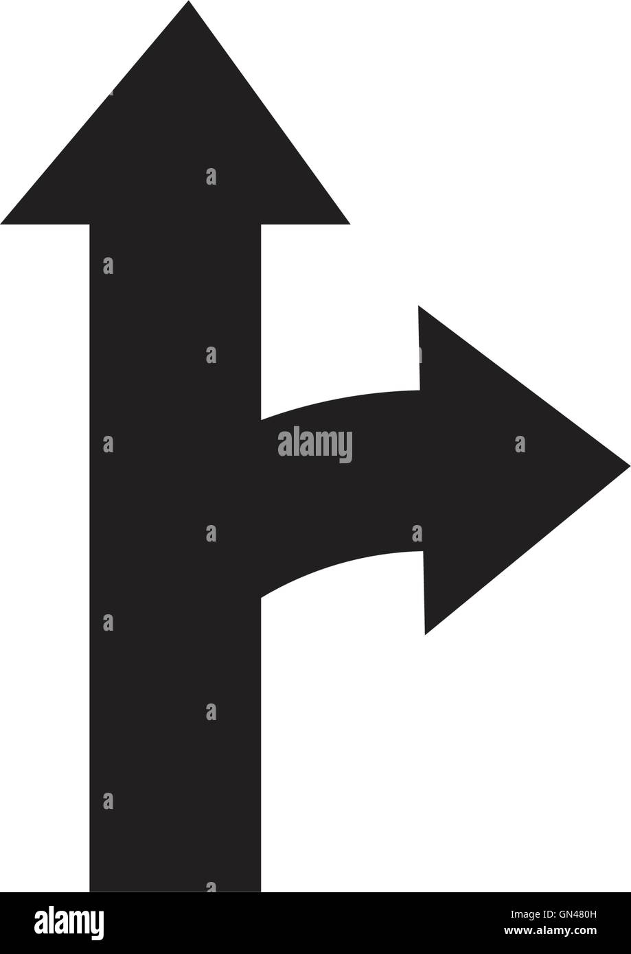 Right Turn arrow Stock Vector Image & Art - Alamy