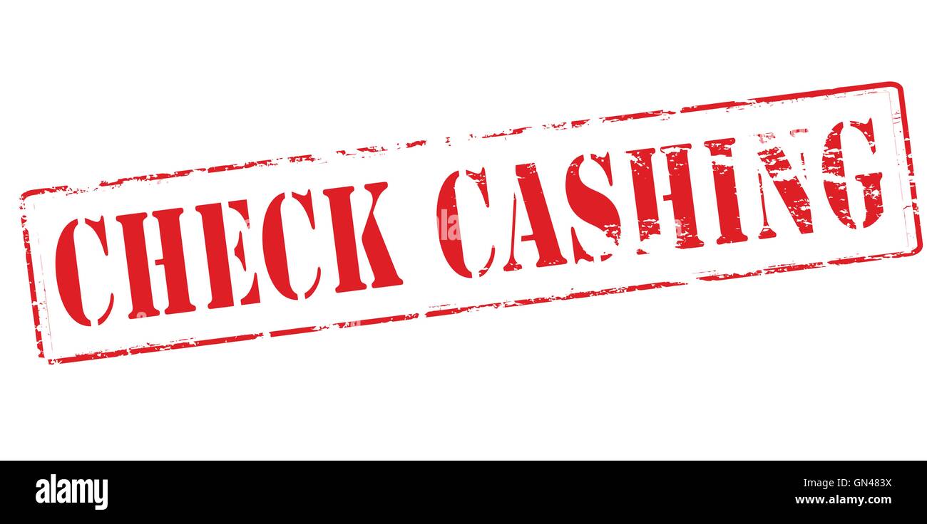 Check cashing Stock Vector Images - Alamy