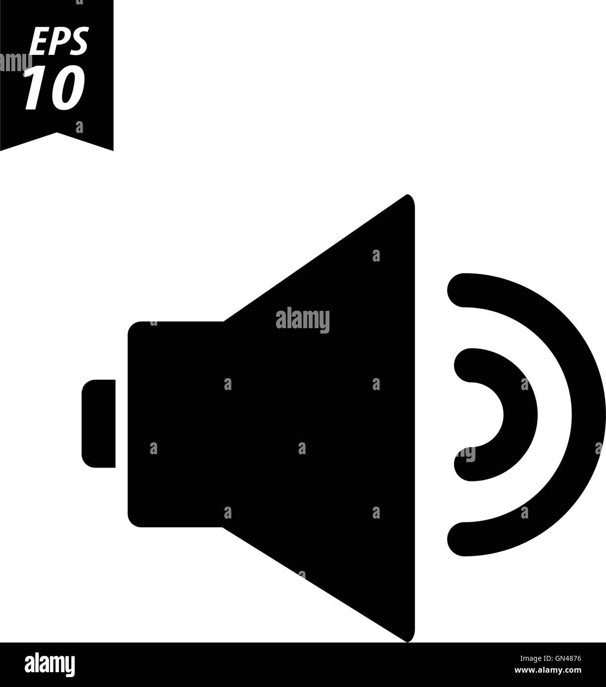 Volume Icon on white background Stock Vector Image & Art - Alamy