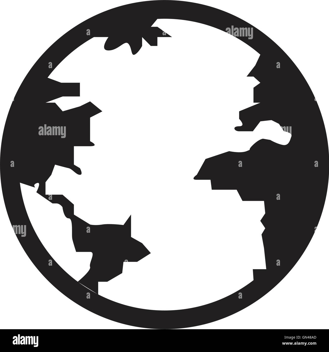 Earth vector icon Stock Vector Image & Art - Alamy