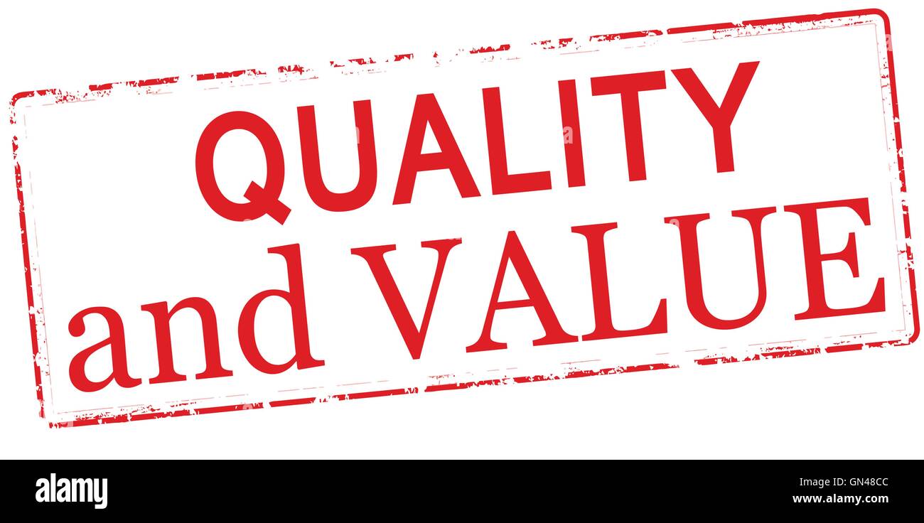 Quality and value Stock Vector Images - Alamy