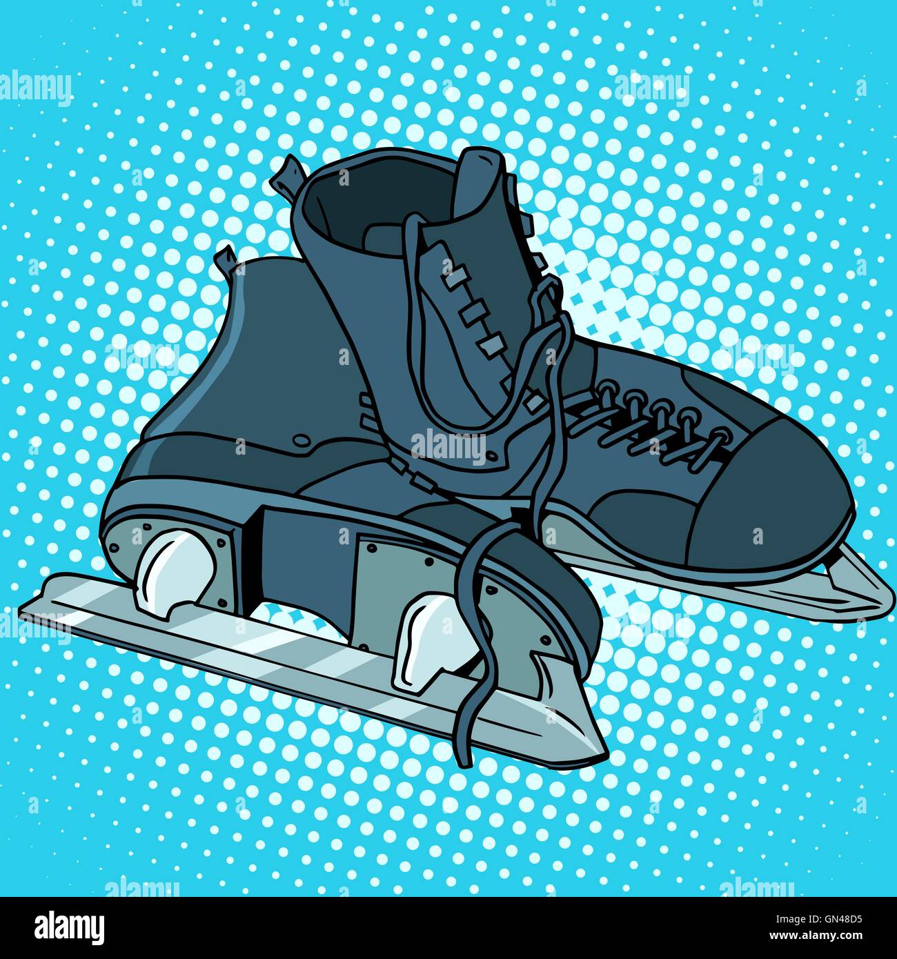 Skating ice sport cartoon hi-res stock photography and images - Alamy