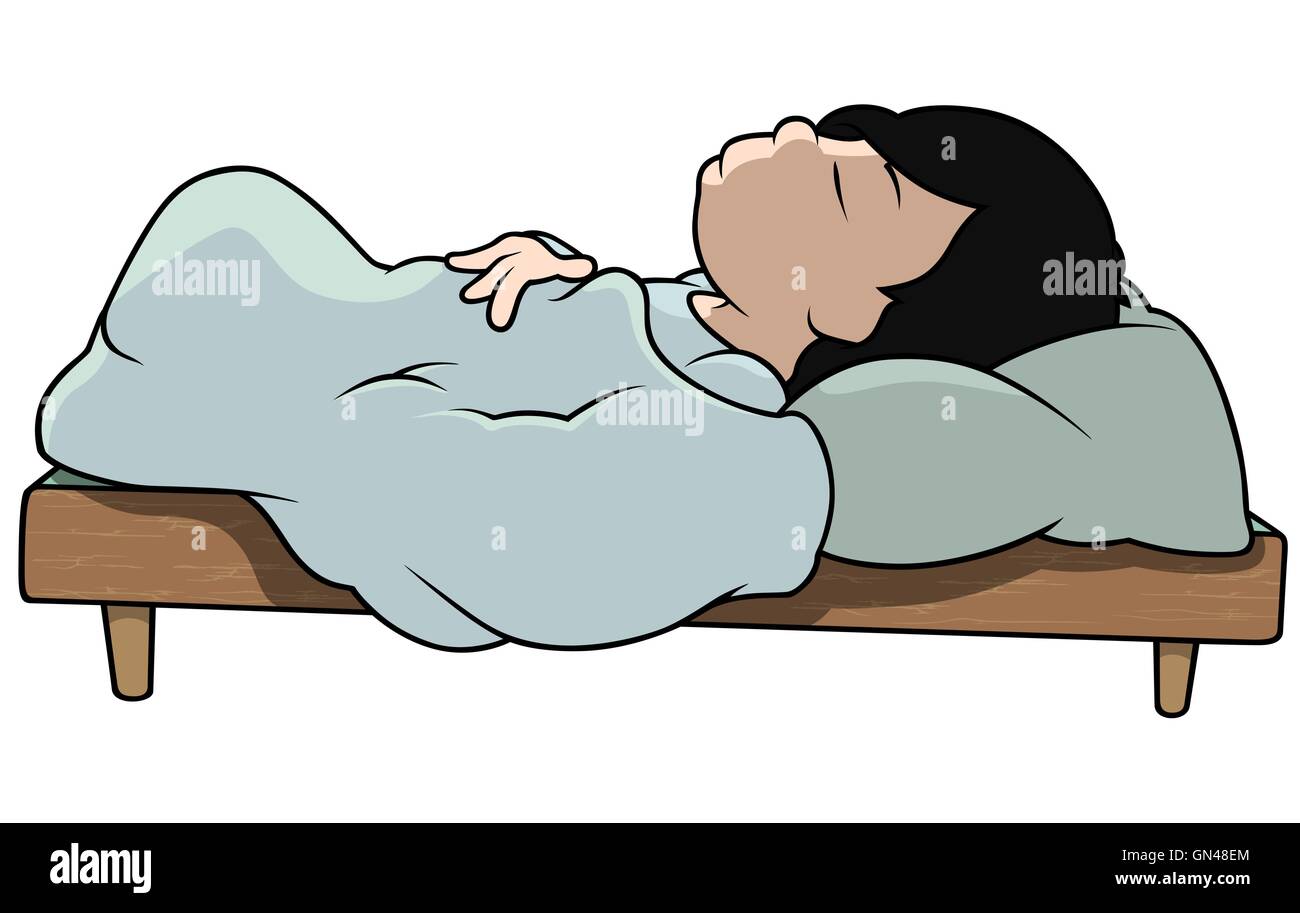 Boy sleep bed Cut Out Stock Images & Pictures - Alamy