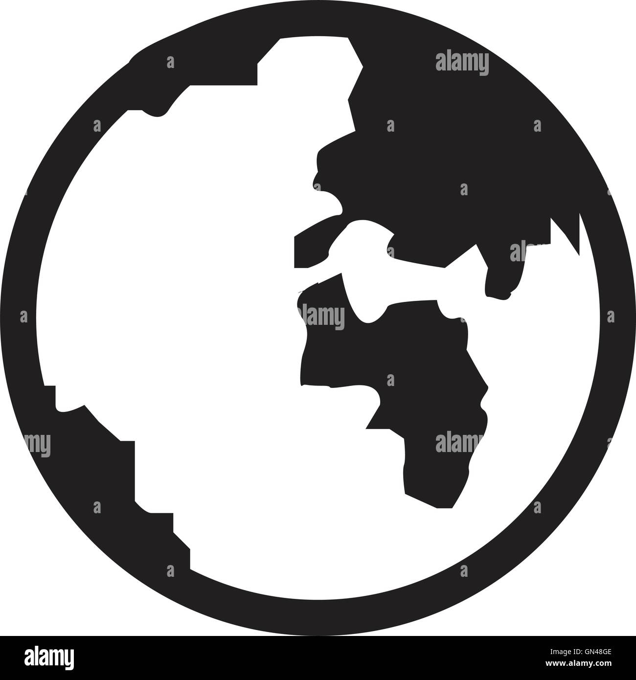 Earth vector icon Stock Vector Image & Art - Alamy