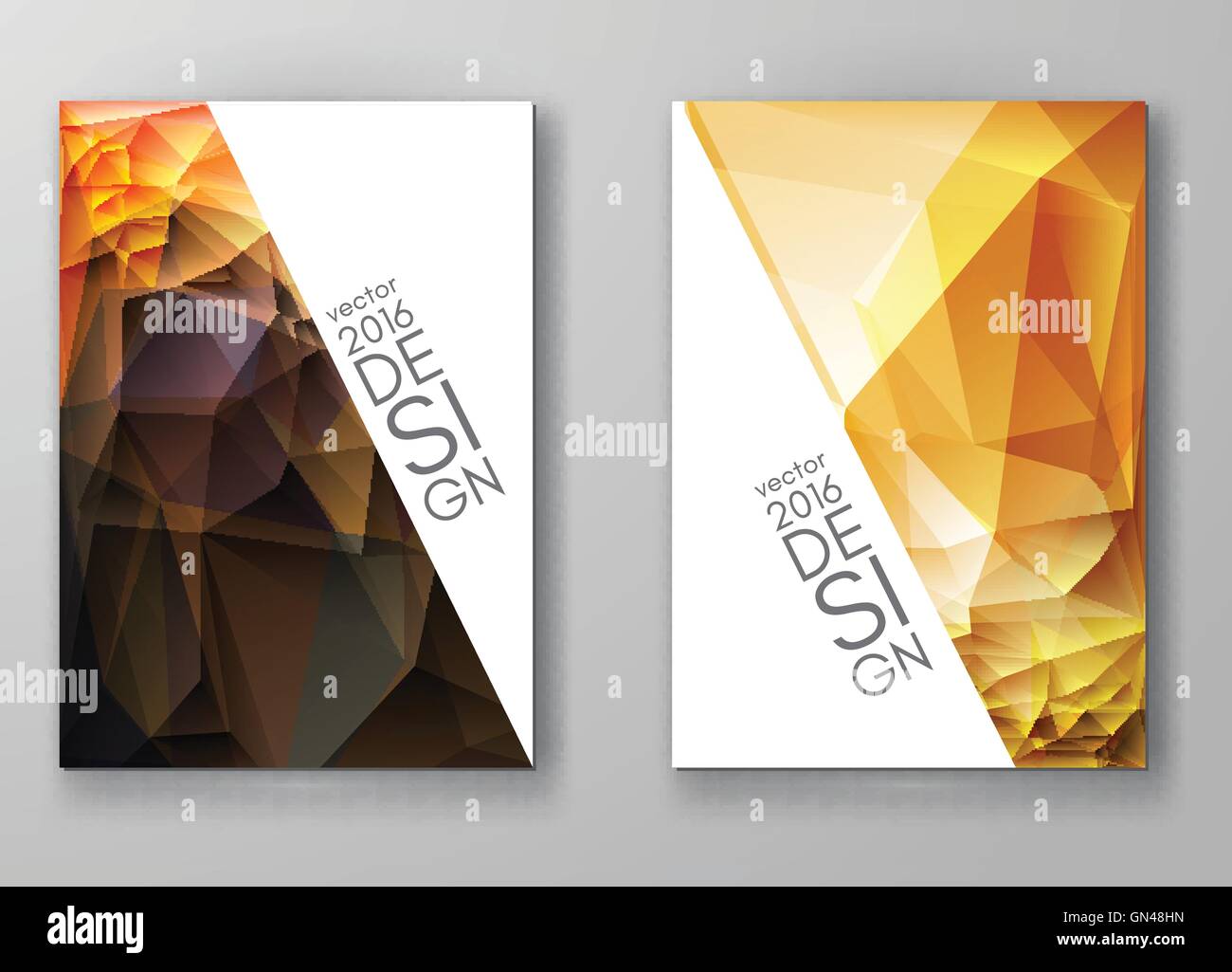 Brochure Multicolored Polygonal Mosaic Backgrounds Stock Vector Image ...