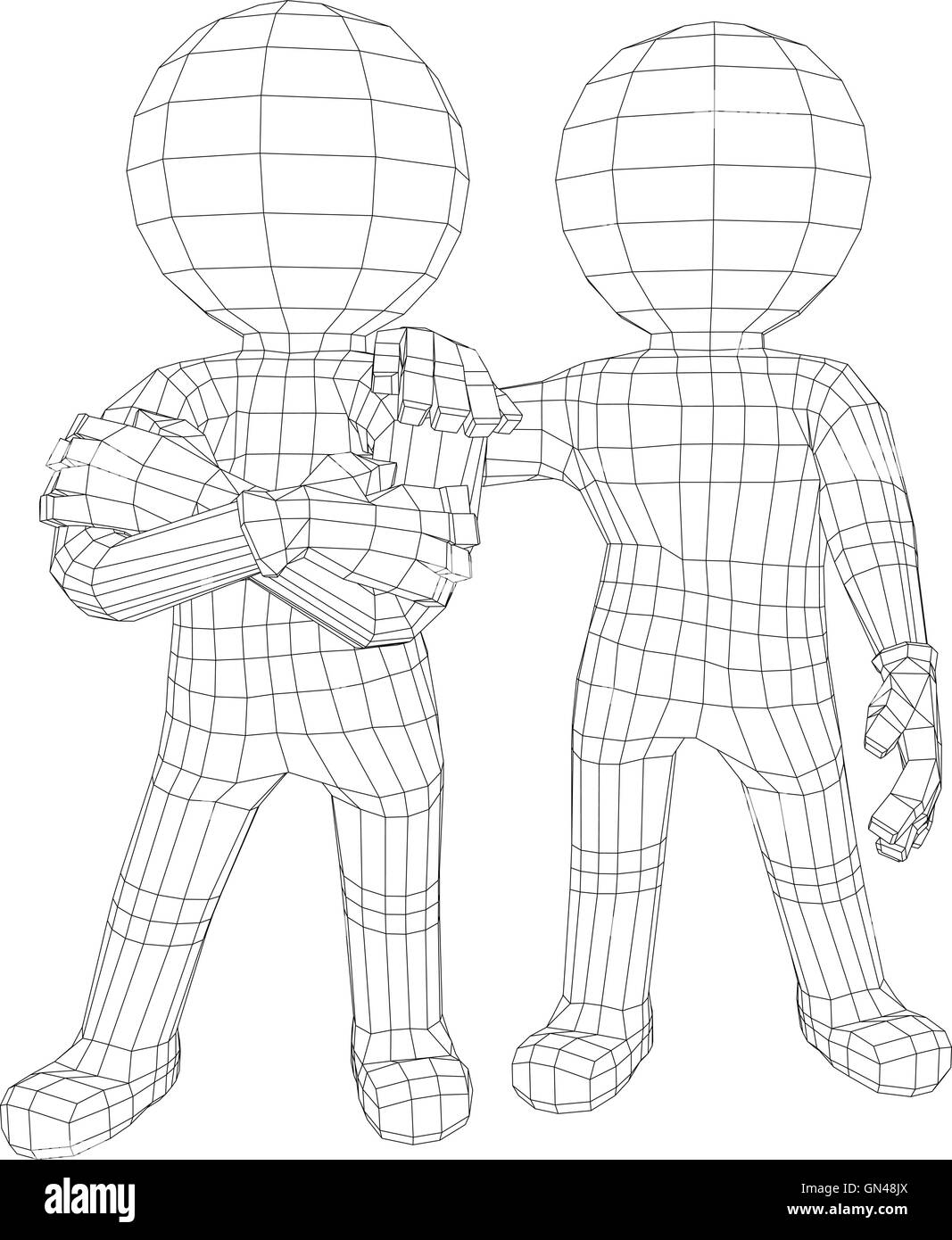 3d friends Stock Vector Images - Alamy