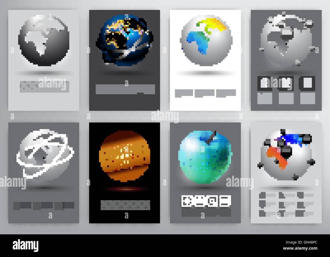 earth globe infographic Stock Vector Image & Art - Alamy