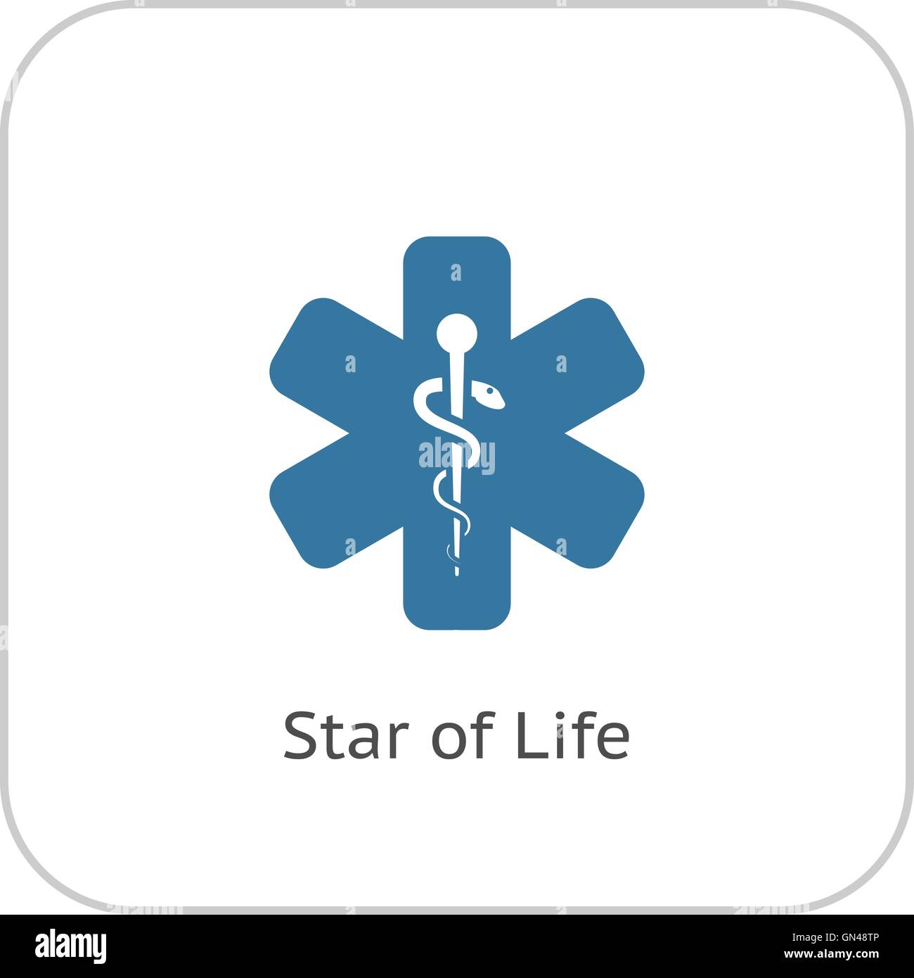 Star of life ambulance Stock Vector Images - Alamy