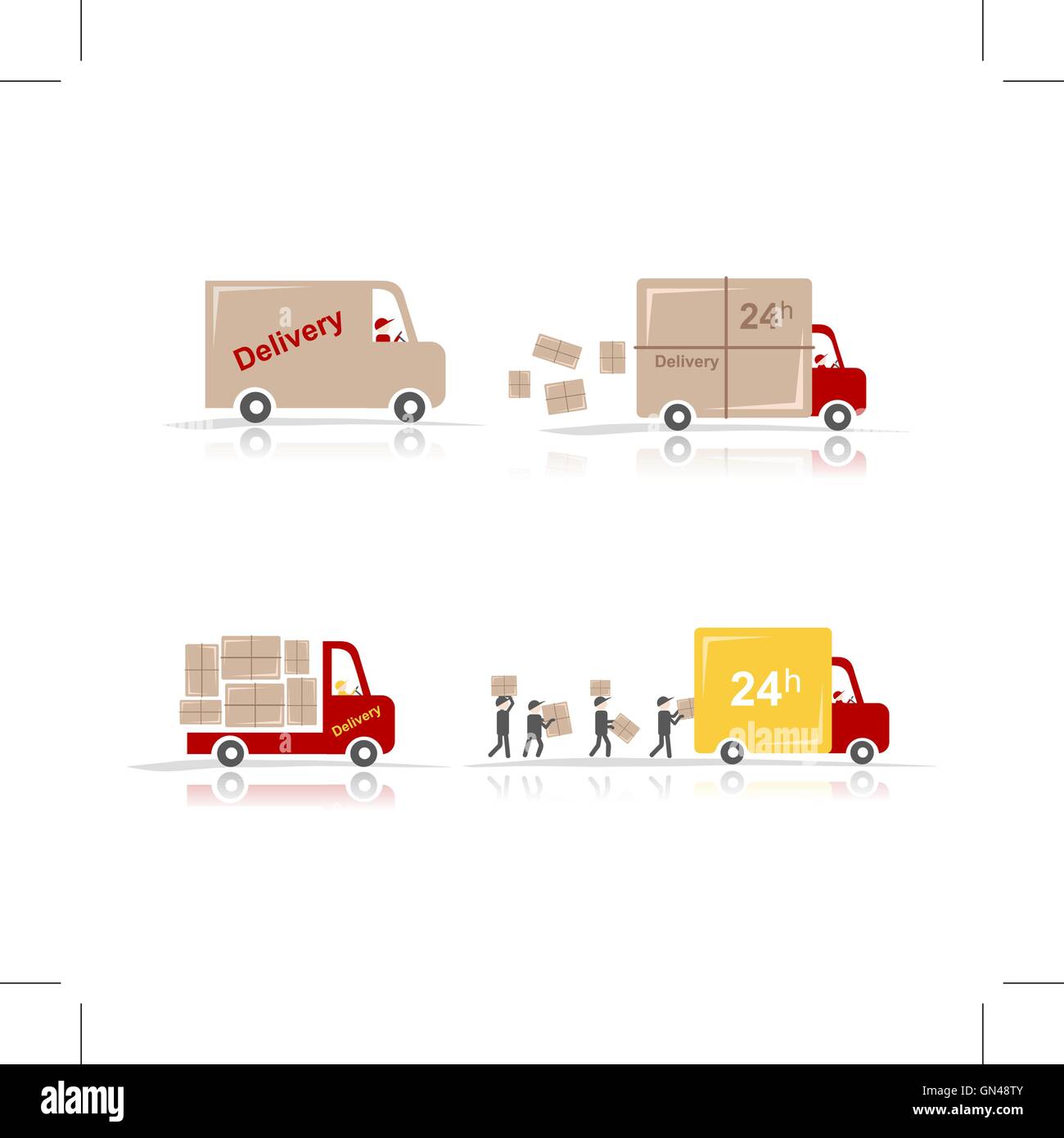 Car delivery Stock Vector Images - Alamy