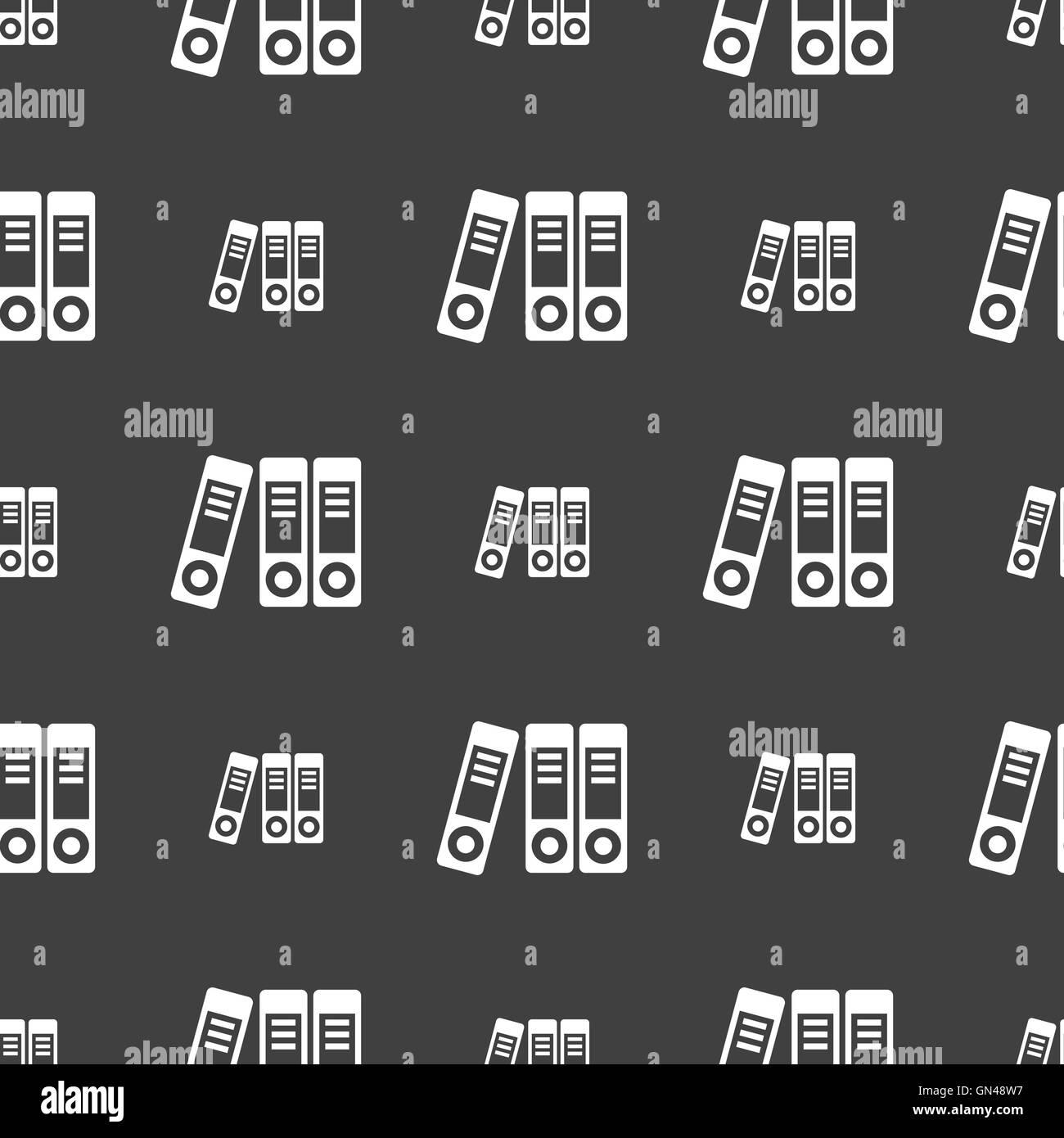 binders icon sign. Seamless pattern on a gray background. Vector Stock Vector Image & Art - Alamy