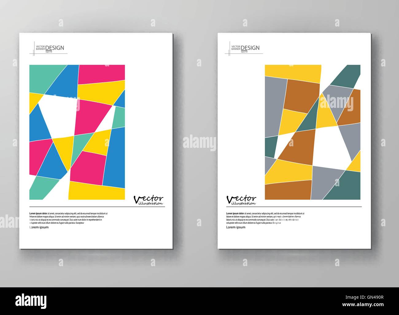 Set of abstract design templates Stock Vector Image & Art - Alamy