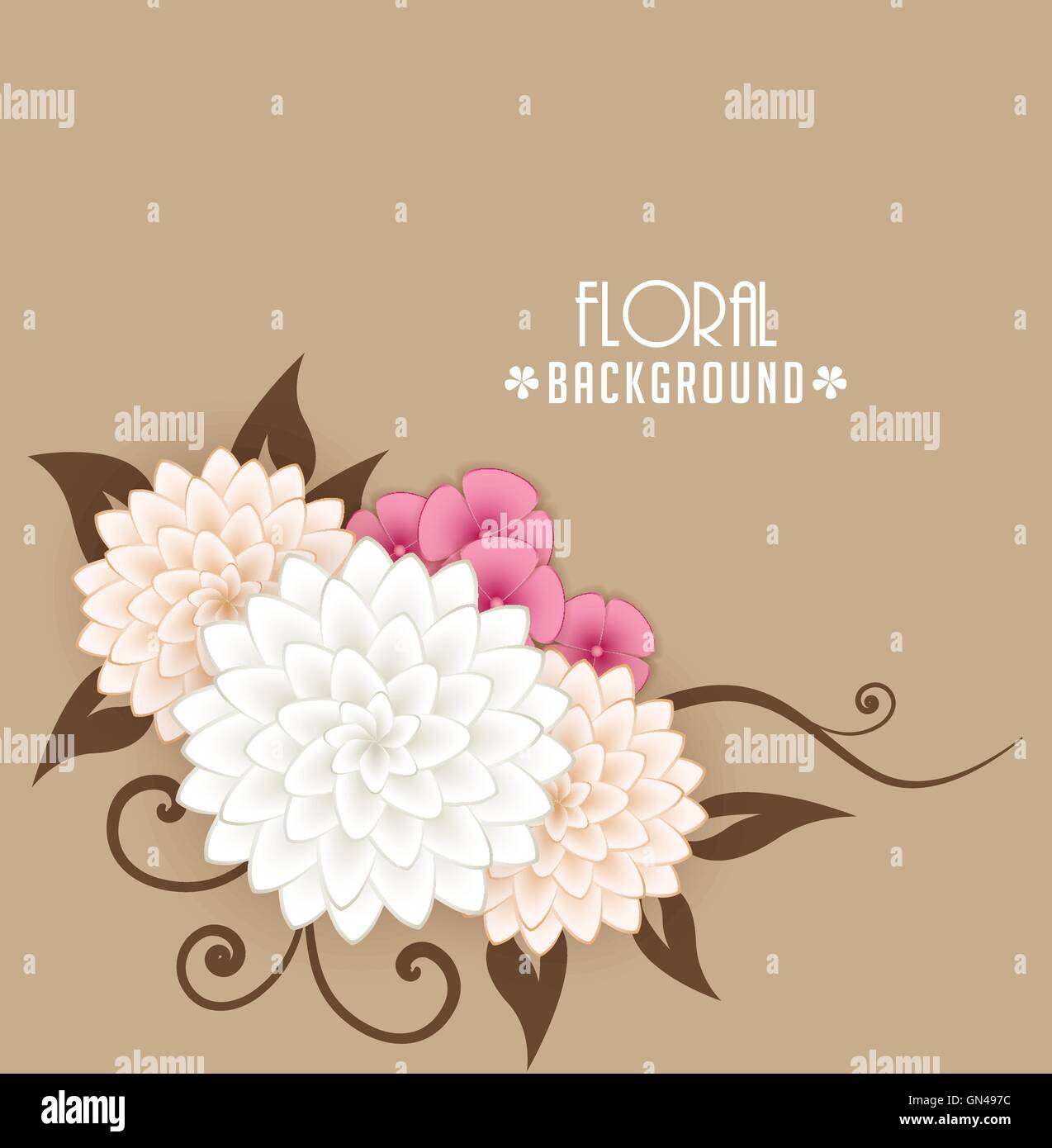 Vector floral background Stock Vector Image & Art - Alamy