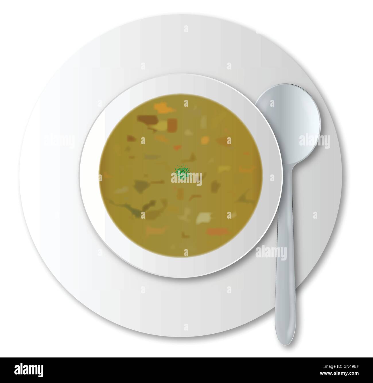 Spoon soup Cut Out Stock Images & Pictures - Alamy