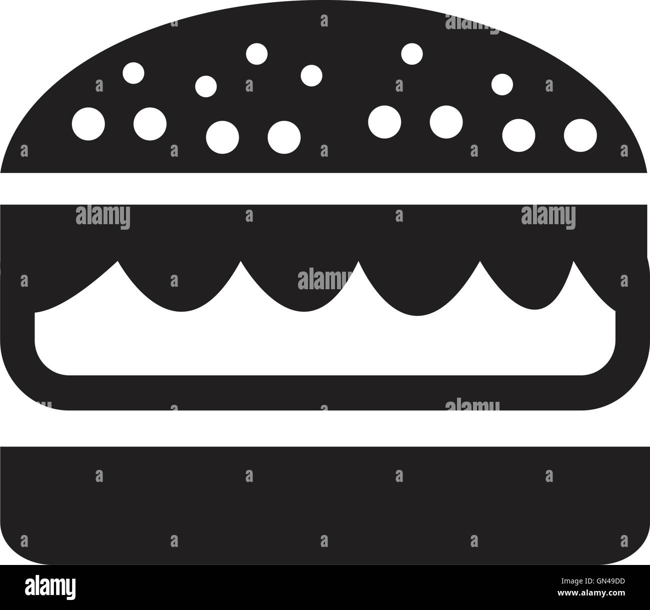 Bread with black sesame Stock Vector Images - Alamy