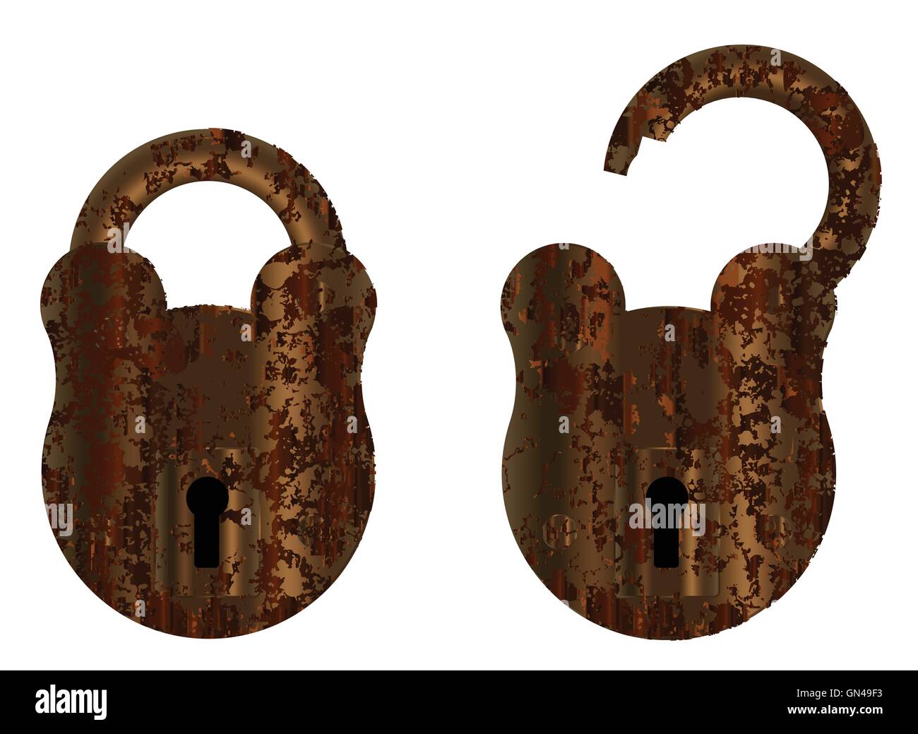 Old rusty Stock Vector Images - Alamy