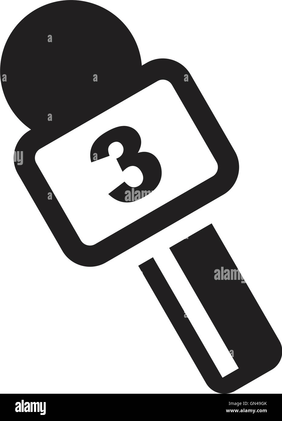 Interview news mic icon Stock Vector Image & Art - Alamy