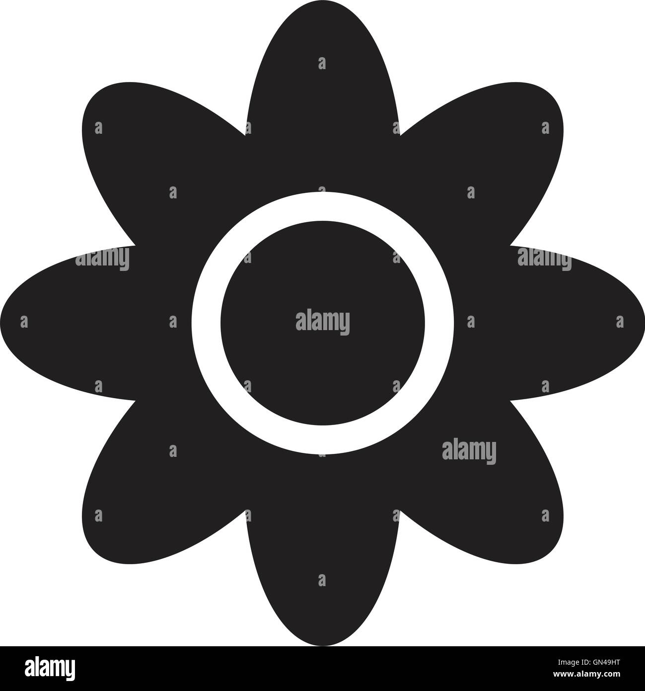 flower icon, on white background Stock Vector Image & Art - Alamy