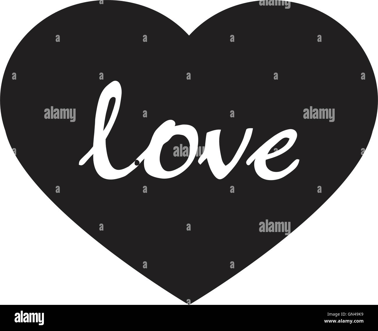 Vector black hearts icon Stock Vector Image & Art - Alamy